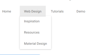 Create Material Design Drop Down Menu | WD