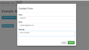 Bootstrap Modal Form Submit with jQuery & PHP | WD